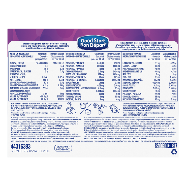 Good Start® PLUS 1 Baby Formula, Concentrated Liquid | Good Start Baby ...